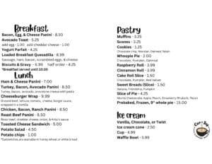 Menu - Cup of Joy Coffee Shop